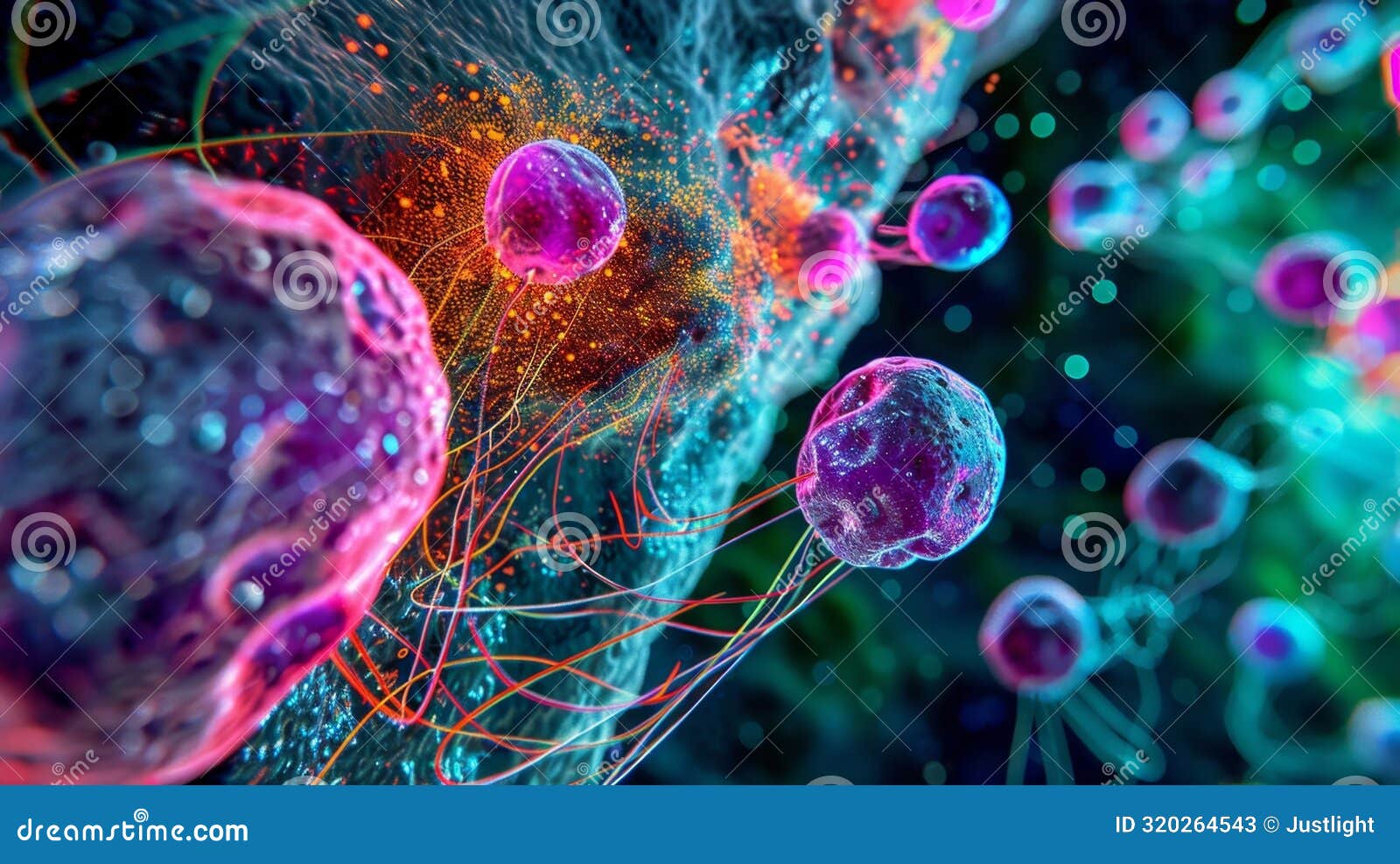 Colorized Image of a Proton Pump Highlighting the Positively Charged ...