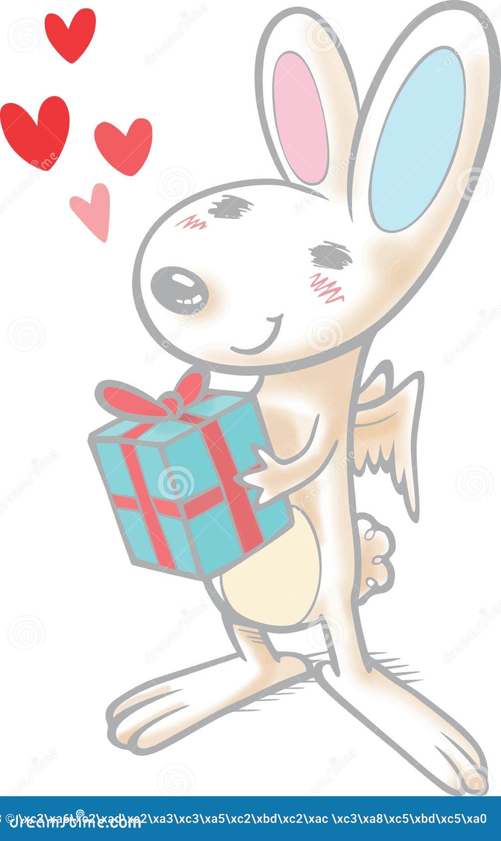 Colorkey Rabbit-076 Sending You My Heart and Best Wishes. 266635263 ...