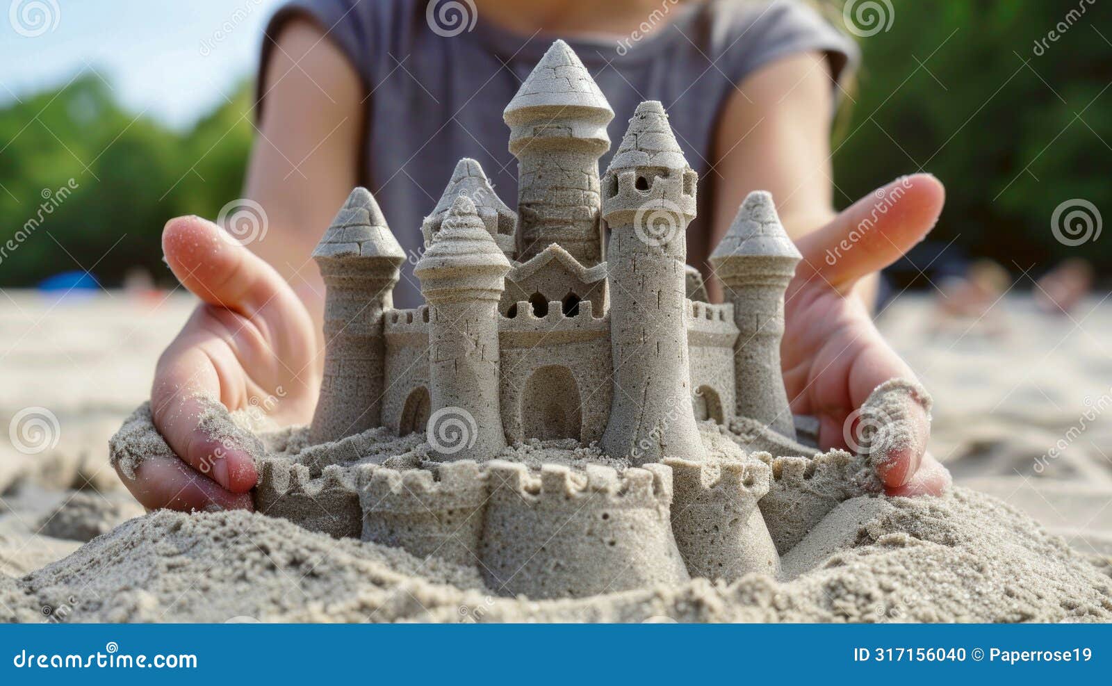 Colorless Kinetic Sand Easy Simple Sand Castle Stock Illustration ...