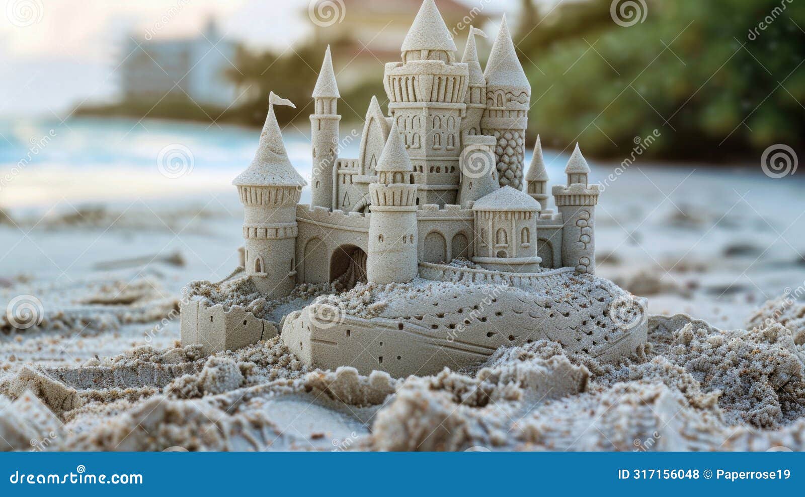 Colorless Kinetic Sand Easy Simple Sand Castle Stock Illustration ...