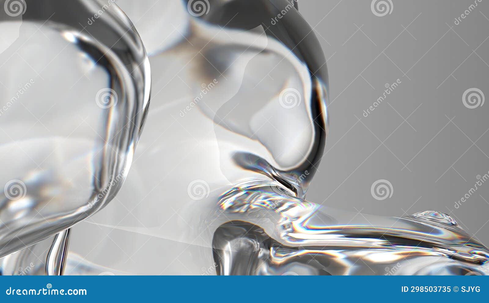 Colorless Organic Glass Organic Refreshing Refraction and Reflection ...