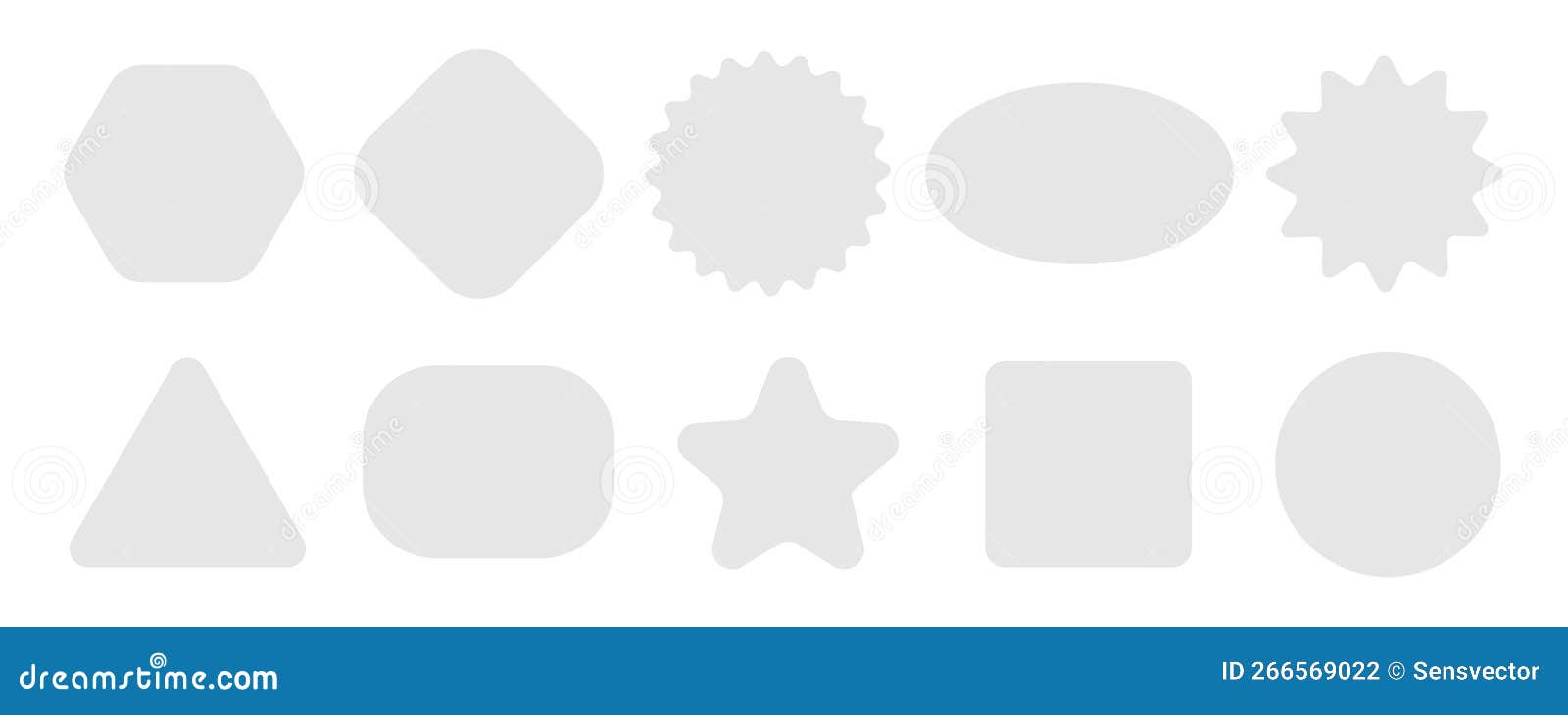 Colorless Paper Stickers or Memo Notes Stock Vector - Illustration of ...