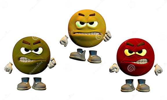 The colors of anger stock illustration. Illustration of icon - 352821