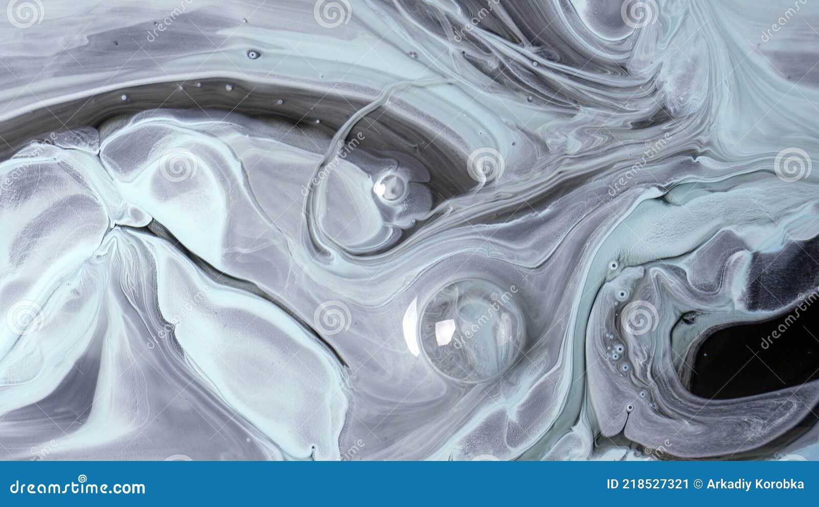 The Colors of the Aqueous Ink are Translucent. Abstract Multicolored ...