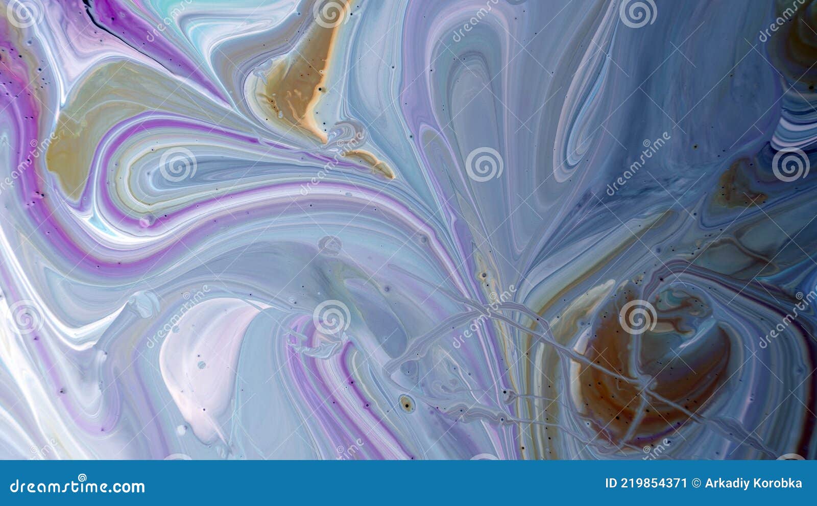 The Colors of the Aqueous Ink are Translucent. Abstract Multicolored ...