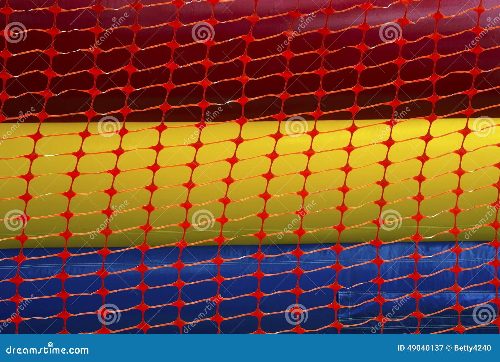 Colors Behind a Red Netting. Stock Image - Image of yellow, abstract ...