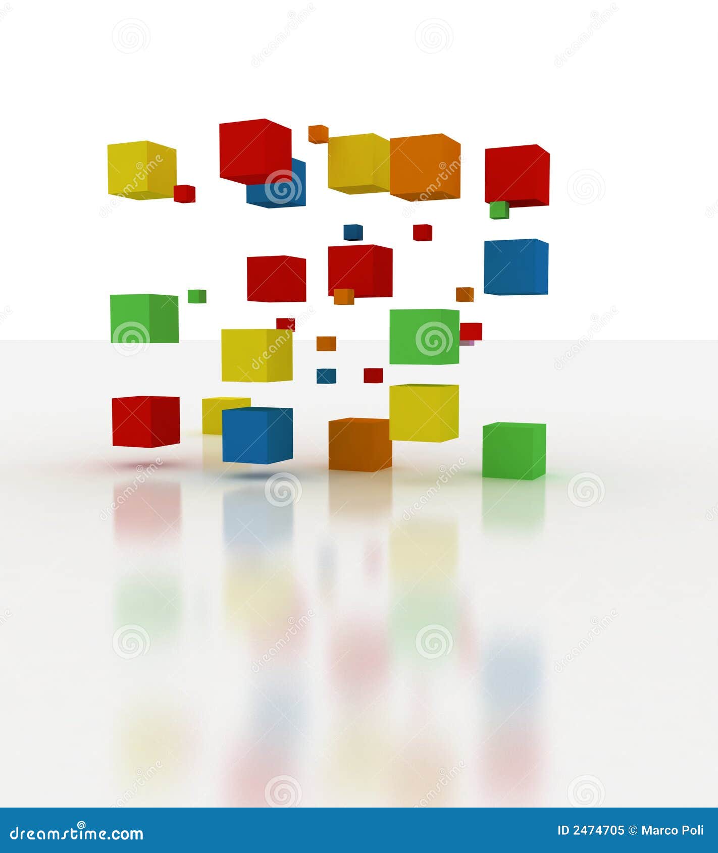 Colors block building stock illustration. Illustration of colours - 2474705