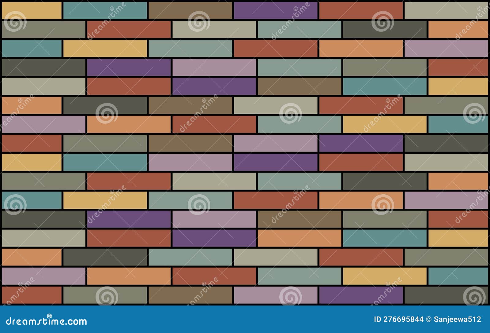 Colors of Brick Pattern, Texture Abstract Background. Seamless Pattern ...