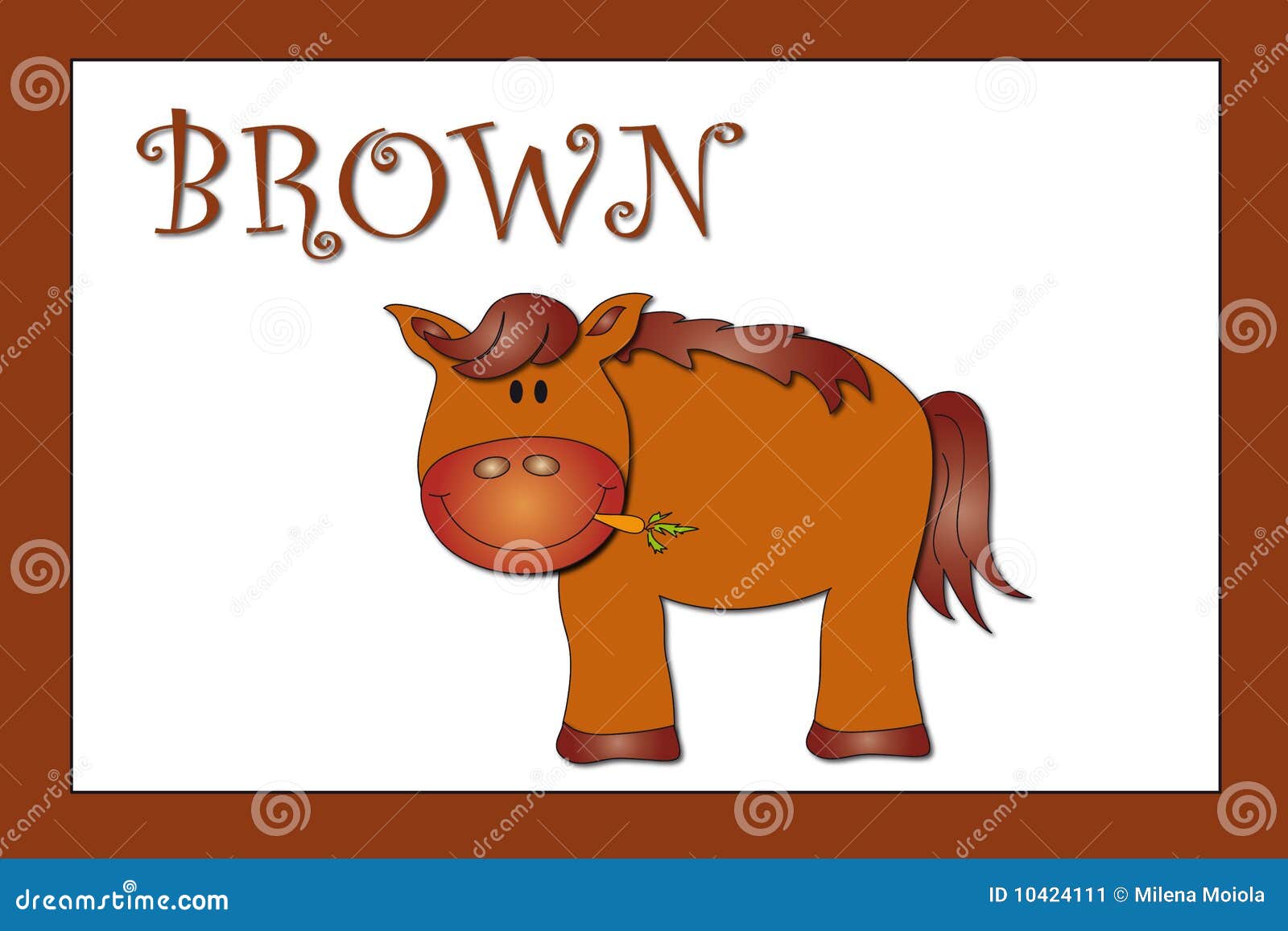Colors: brown stock illustration. Illustration of cartoon - 10424111