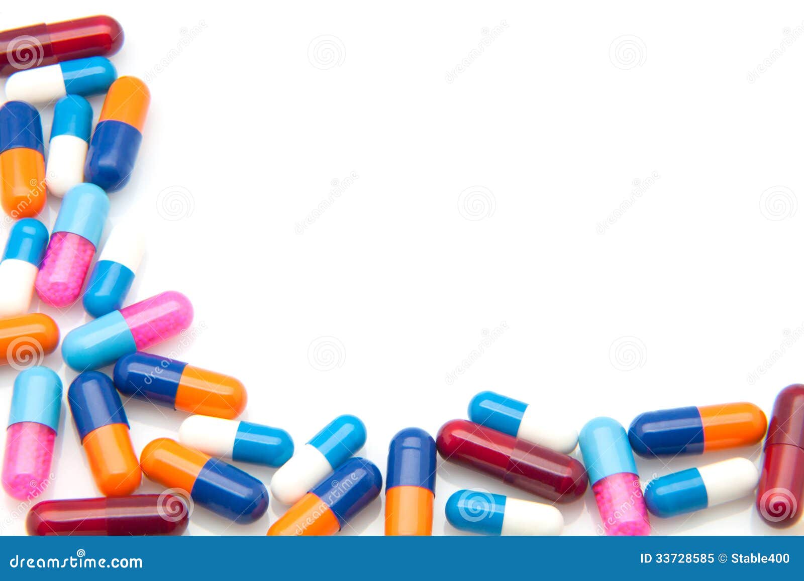 Colors capsules stock image. Image of space, white, tablets - 33728585