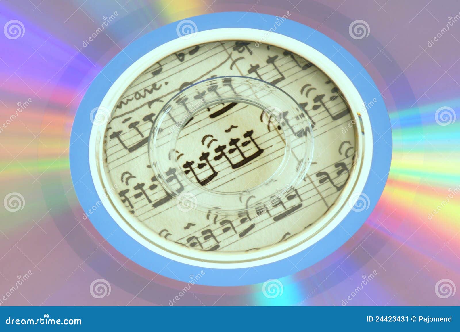 The colors of CD stock image. Image of macro, staff, chord - 24423431