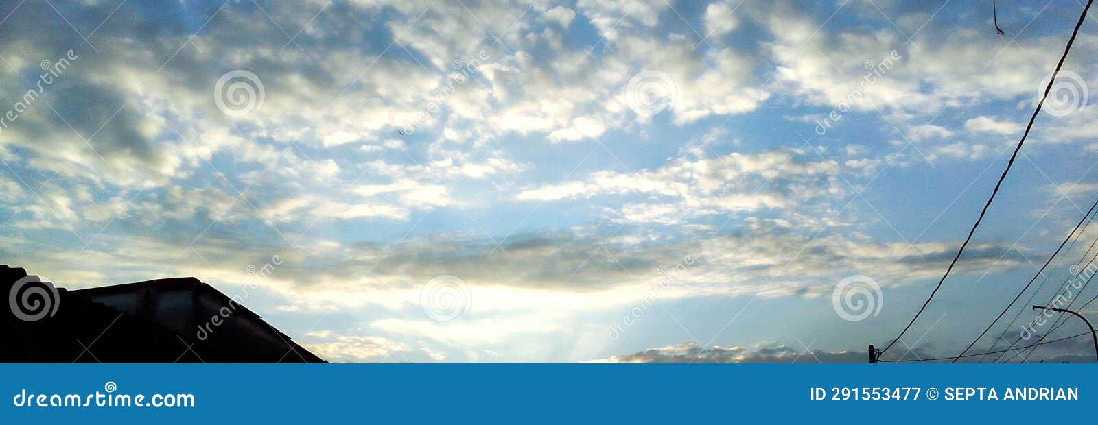 The Colors of the Clouds and Sky are Very Beautiful Stock Image - Image ...
