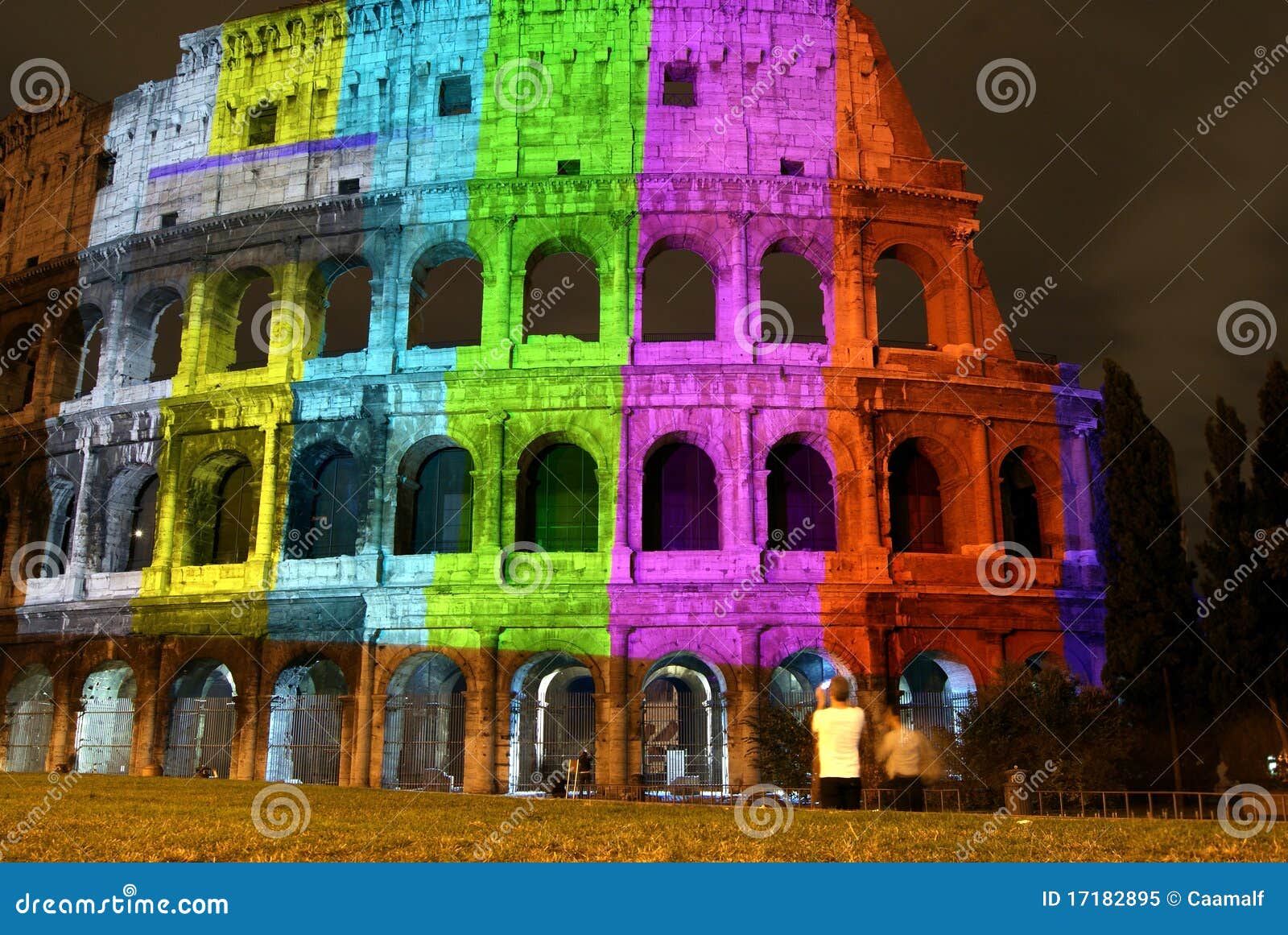 Colors in the Colisseum stock image. Image of italian - 17182895