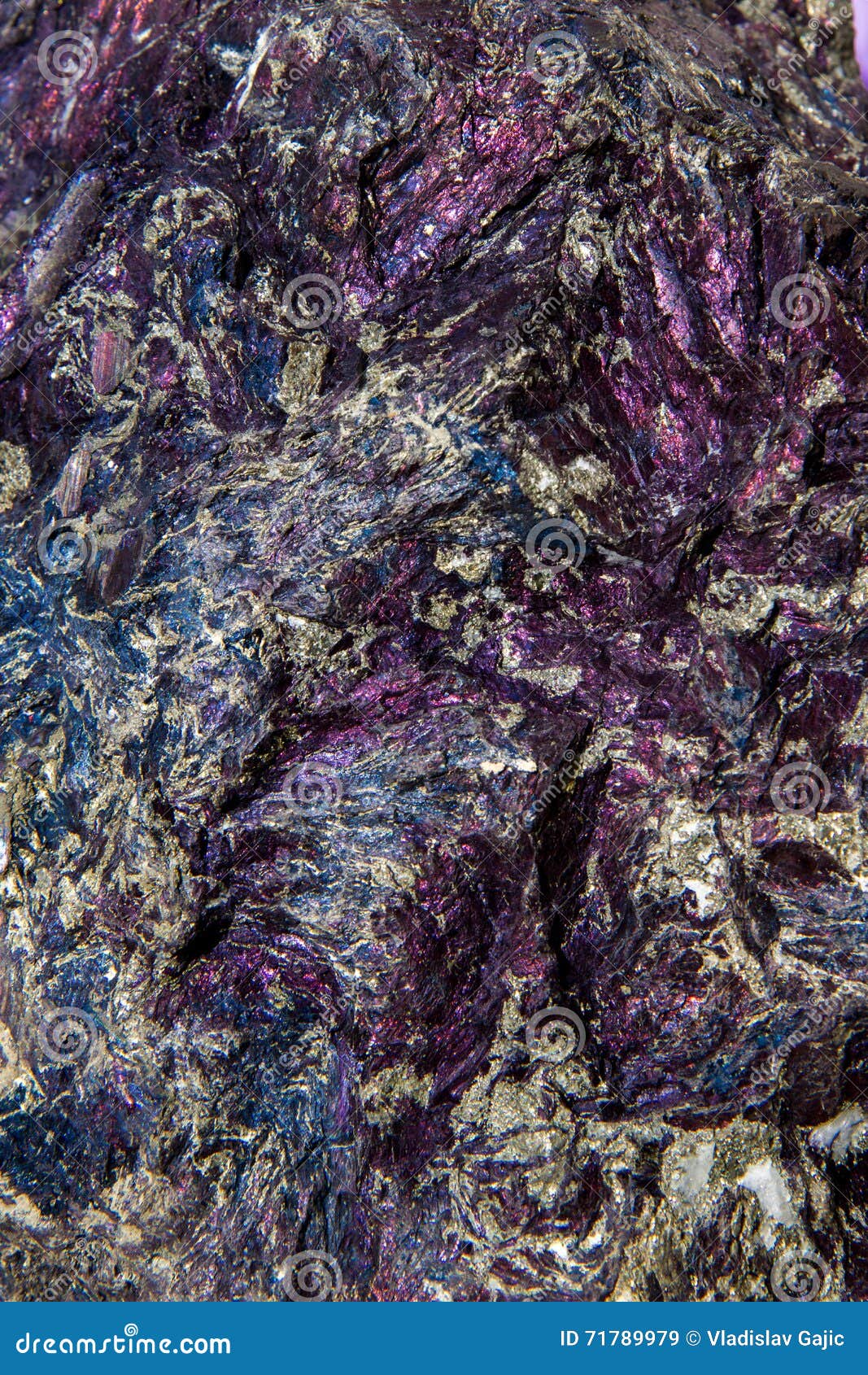 Colors of the Covellite Mineral Stock Image - Image of enargite, giant ...