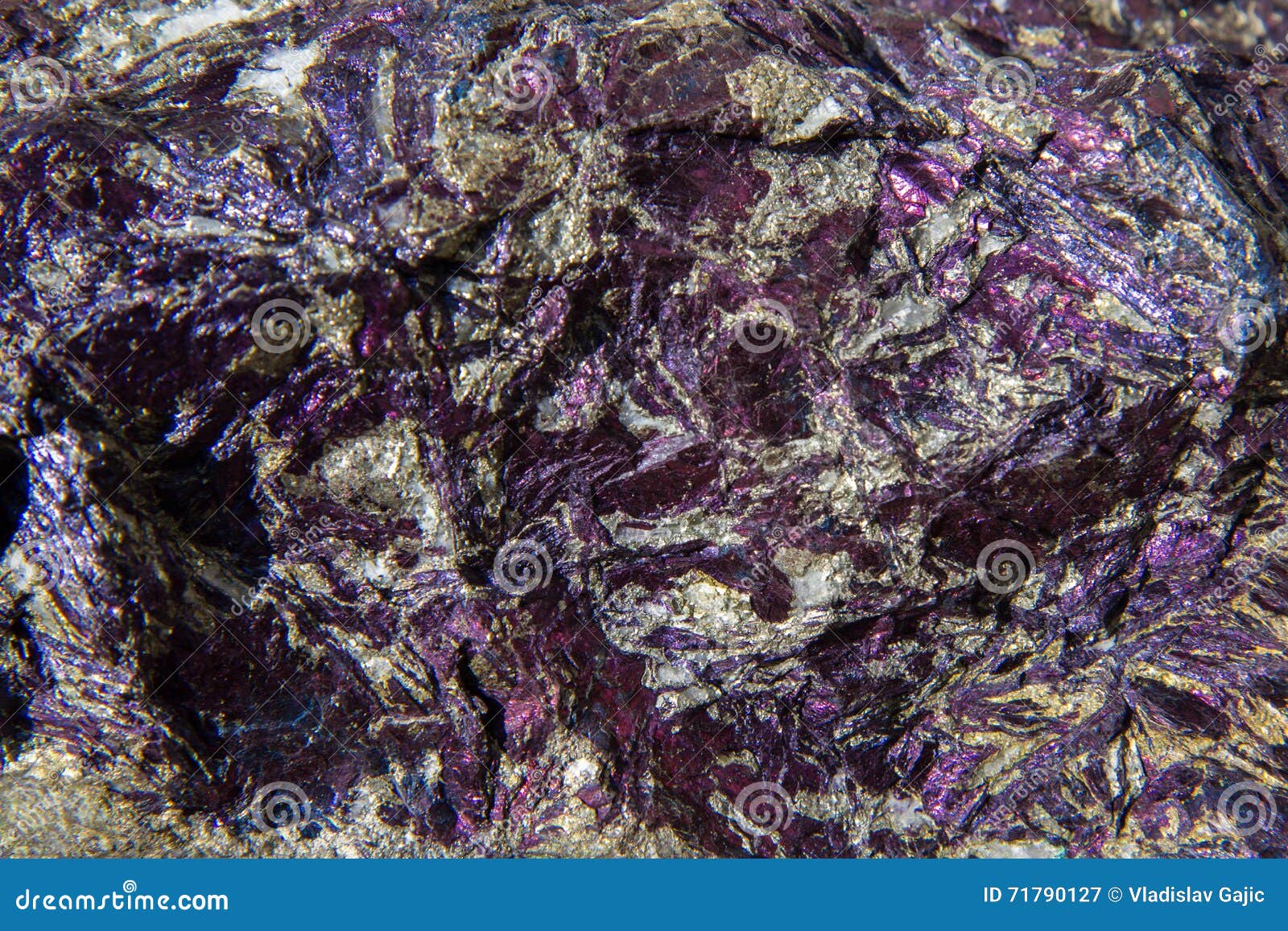 Colors of the Covellite Mineral Stock Image - Image of chalcocite ...