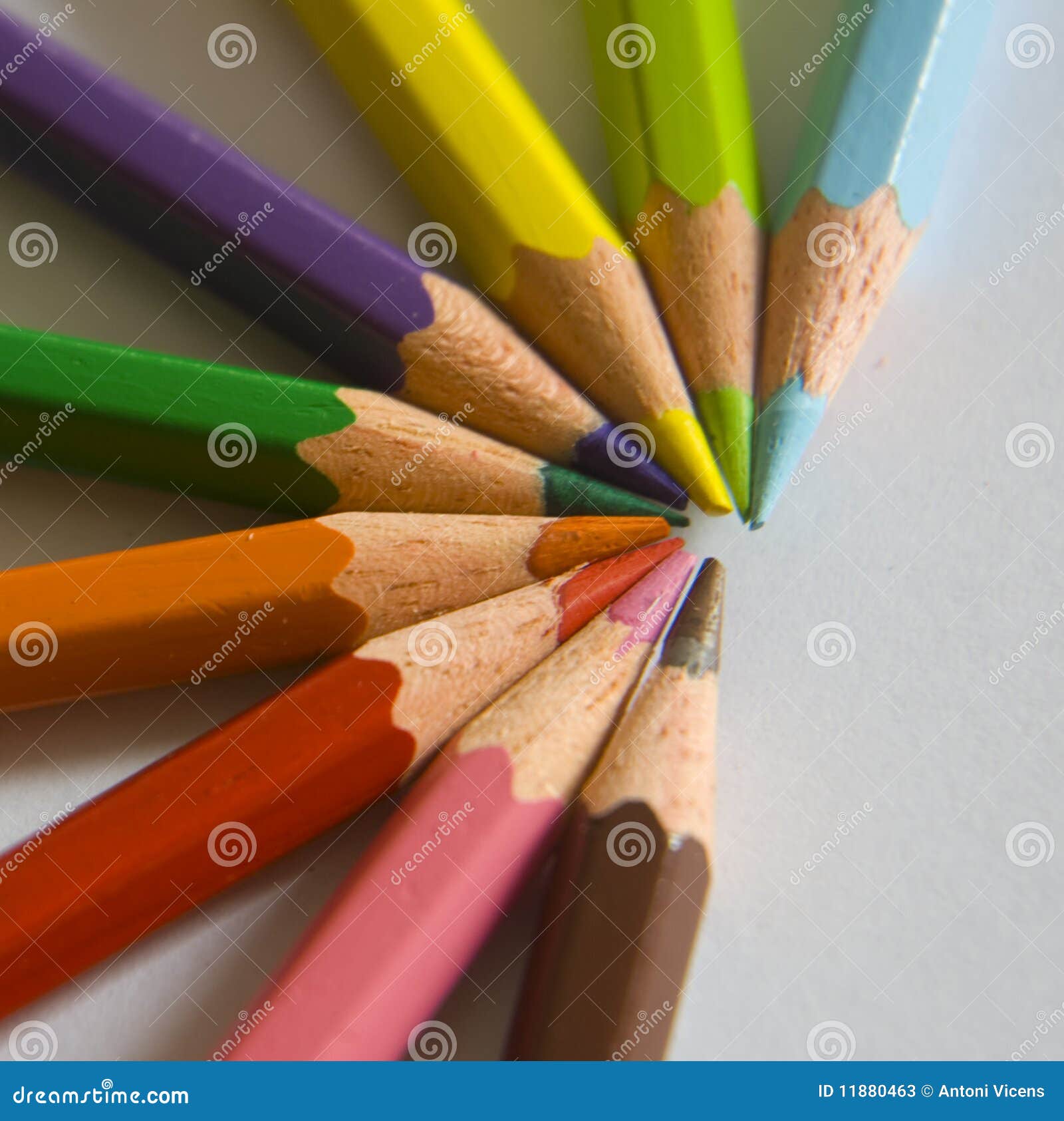 Colors crayons stock image. Image of child, colored, school - 11880463