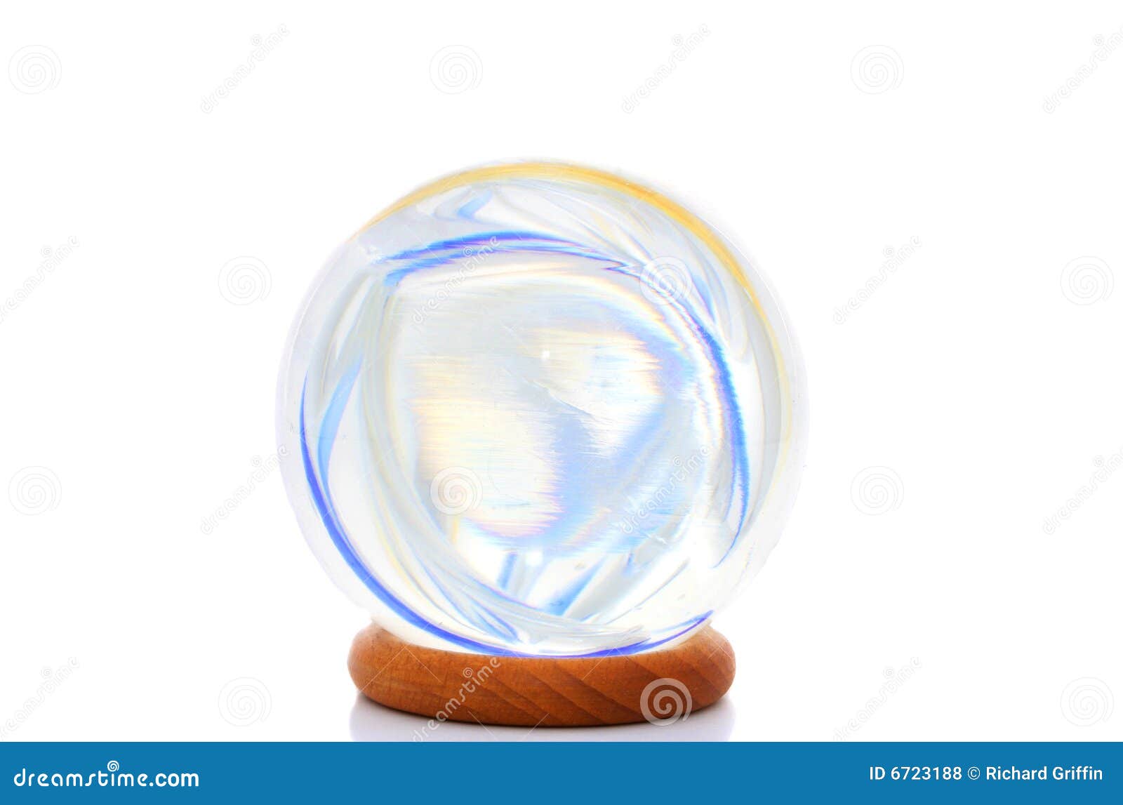 Colors in a crystal ball stock photo. Image of predict - 6723188