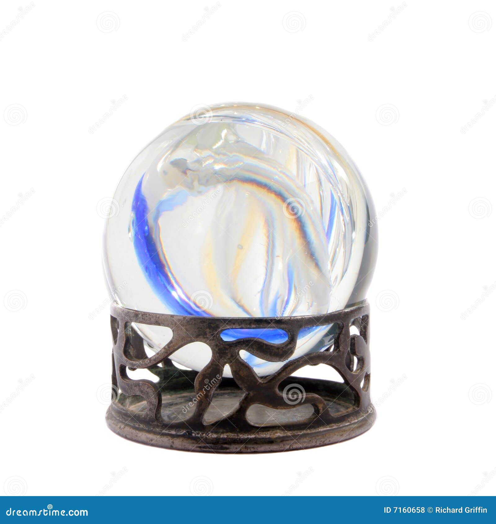 Colors in a crystal ball stock photo. Image of occult - 7160658