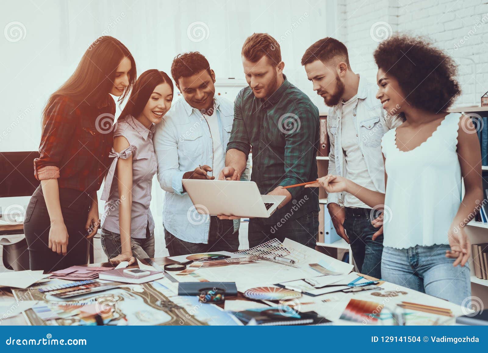 Colors for Design. Different Races. Landscape. Stock Photo - Image of ...