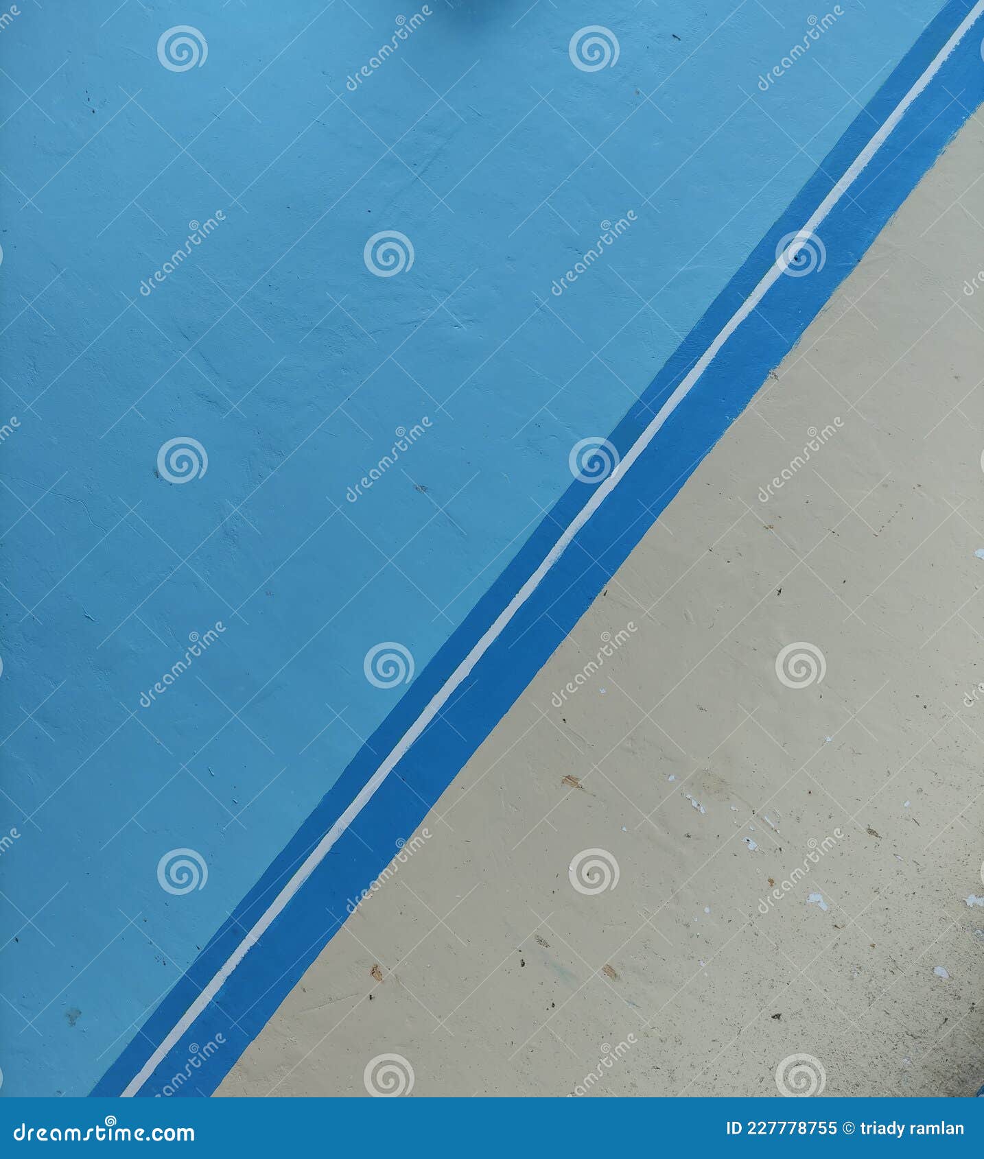 Colors that are Divided into 2 on a Wall Stock Image - Image of divided ...