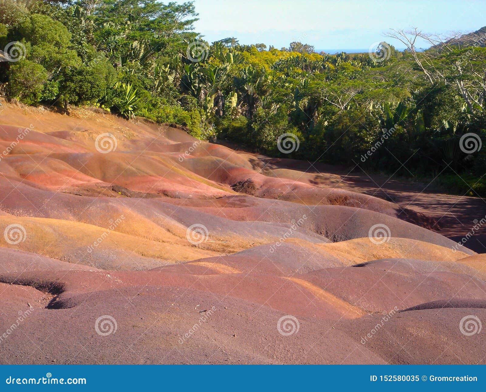 7 Colors Earth in Mauritius Island Stock Image - Image of paysage ...