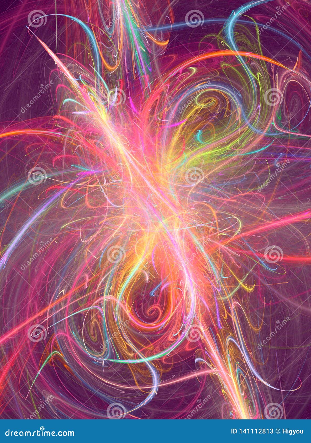 Colors Energy Abstract Swirl Stock Illustration - Illustration of ...