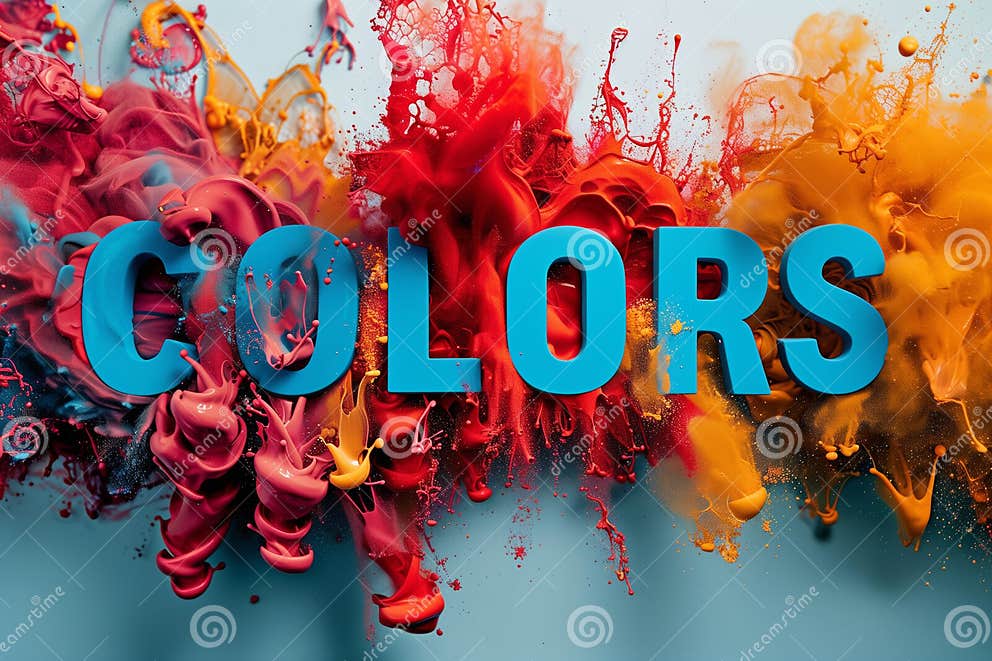 The Colors of Exploding Ink: an Abstract Art Splash Stock Photo - Image ...