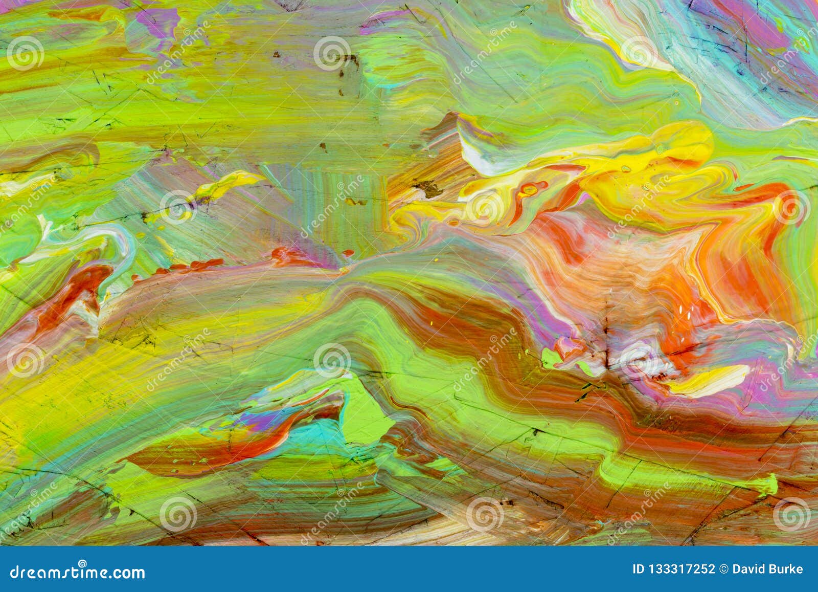 Colors Flowing Green Artistic Background Stock Illustration ...