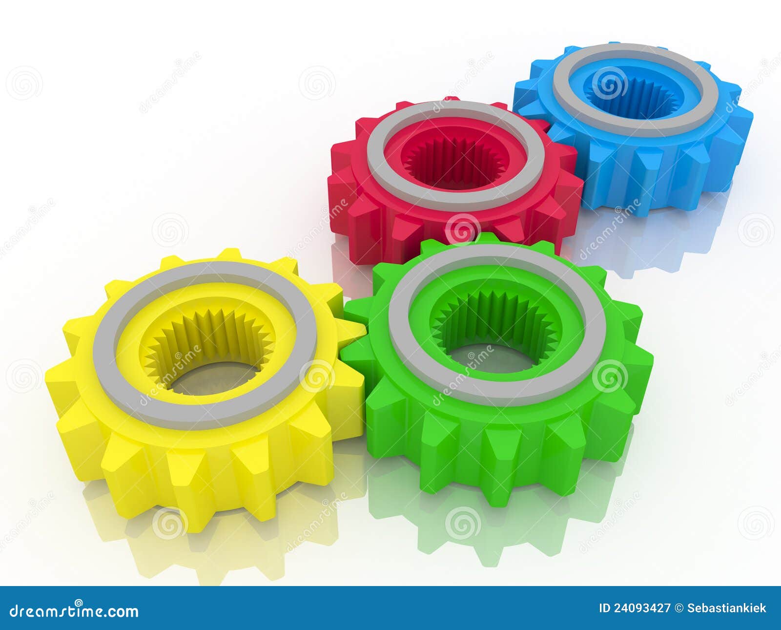 Colors gear stock illustration. Illustration of equipment - 24093427