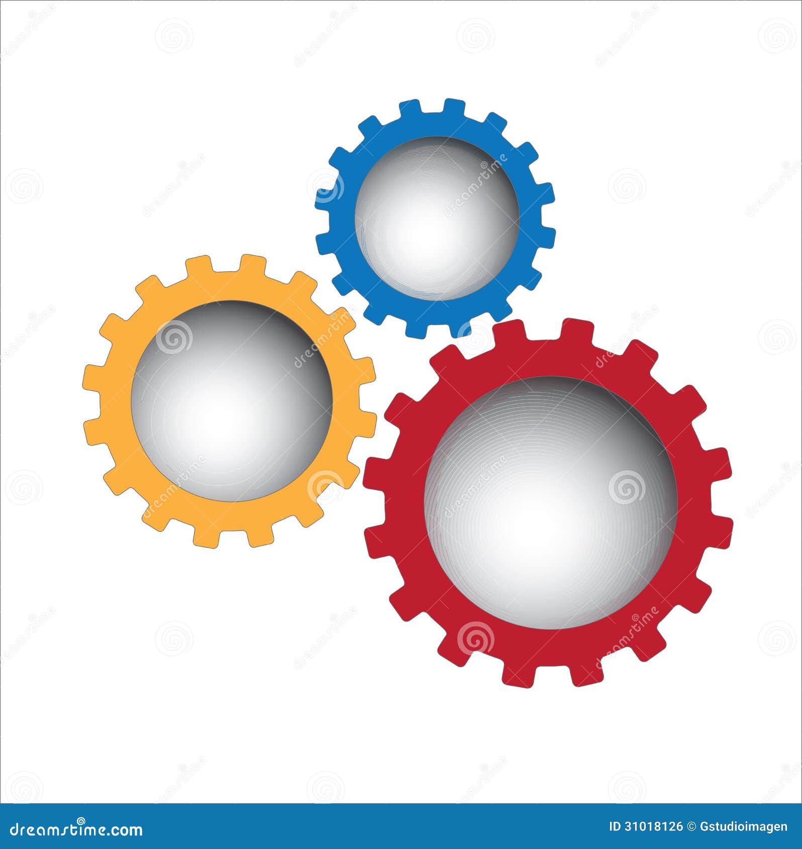 Colors gear stock vector. Illustration of pattern, movement - 31018126
