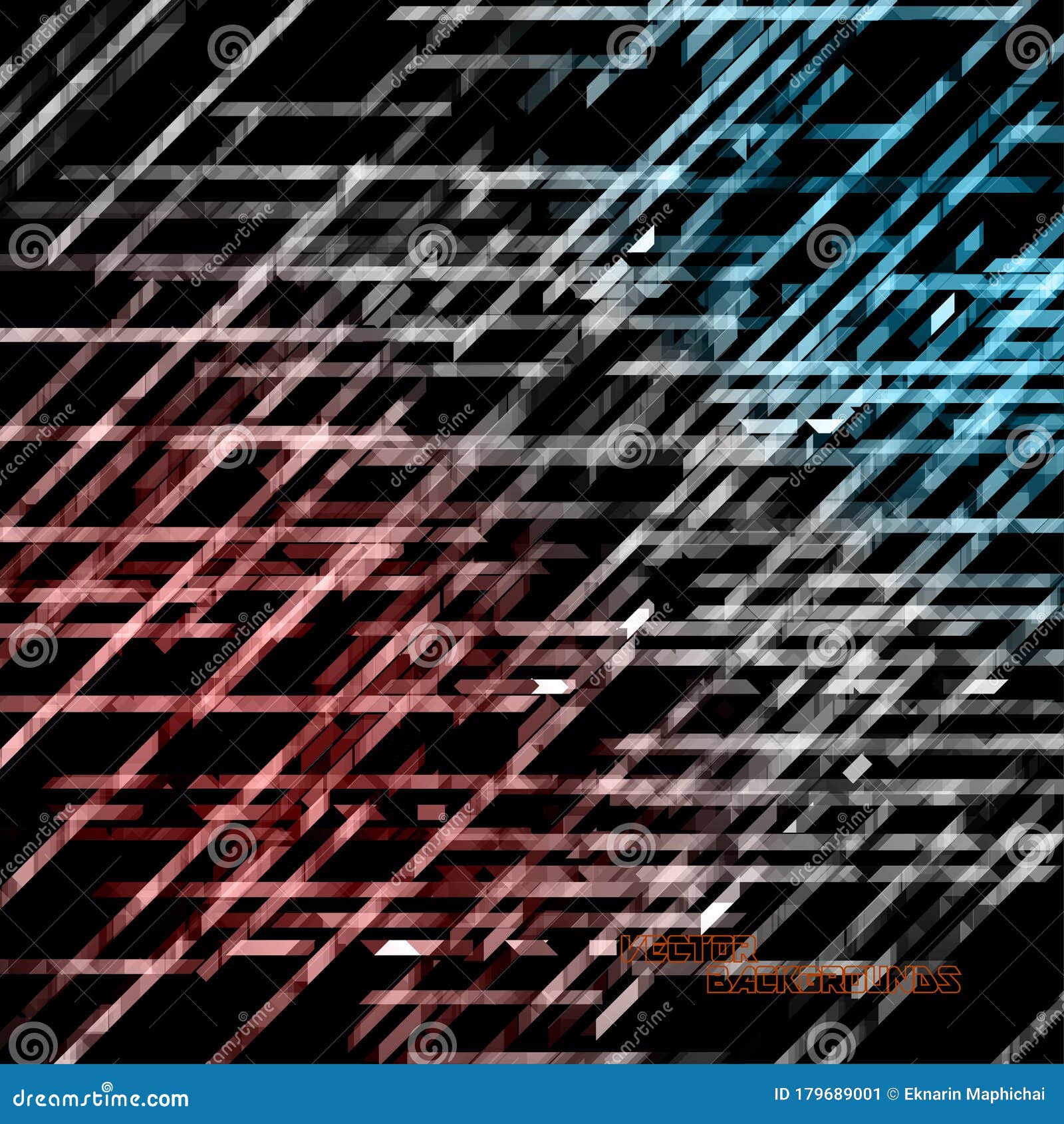 Colors Geometry Shapes Motion Scene Stock Vector - Illustration of ...