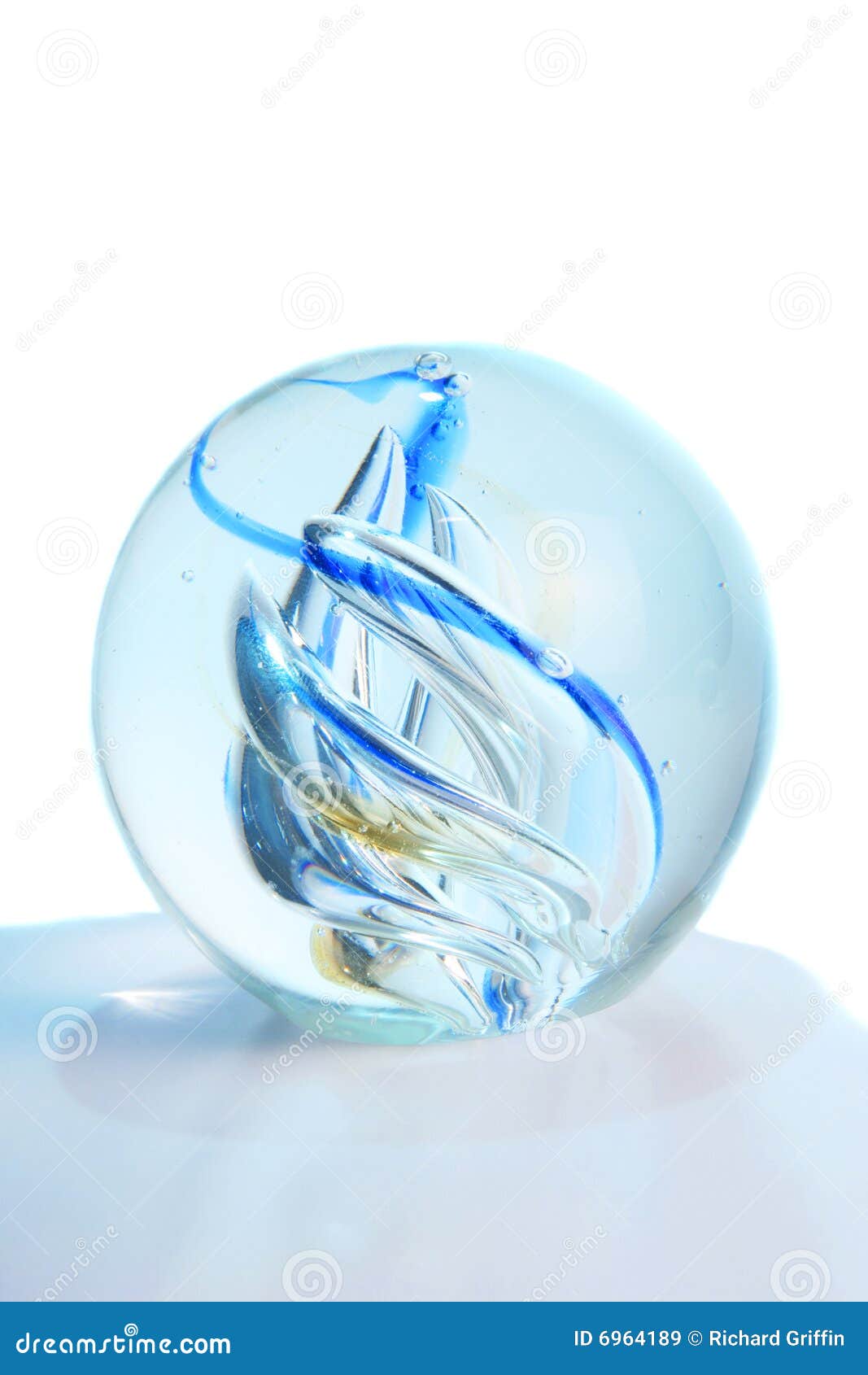 Colors in a glass ball stock image. Image of patterns - 6964189