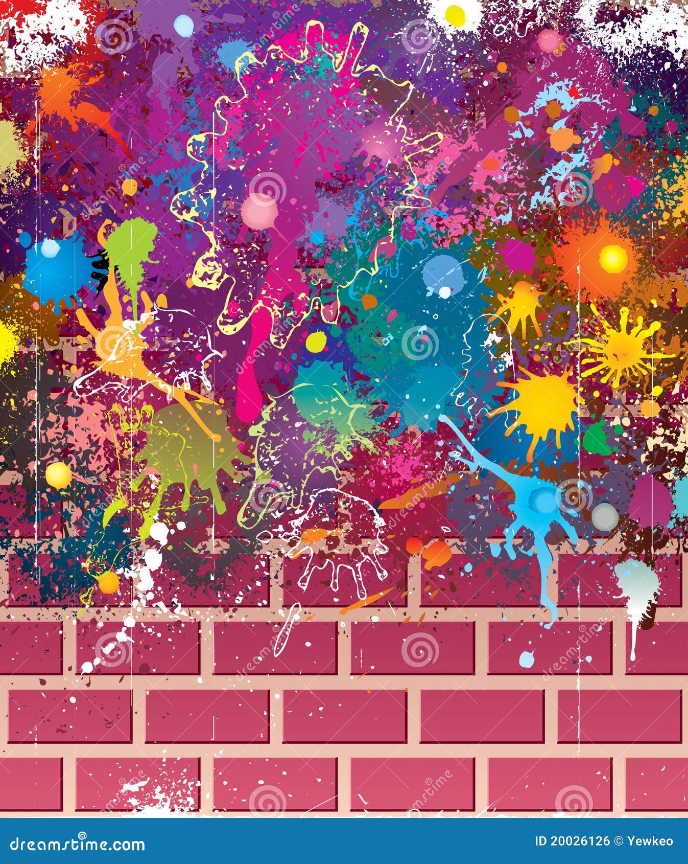 Colors Grunge Wall stock vector. Illustration of paint - 20026126