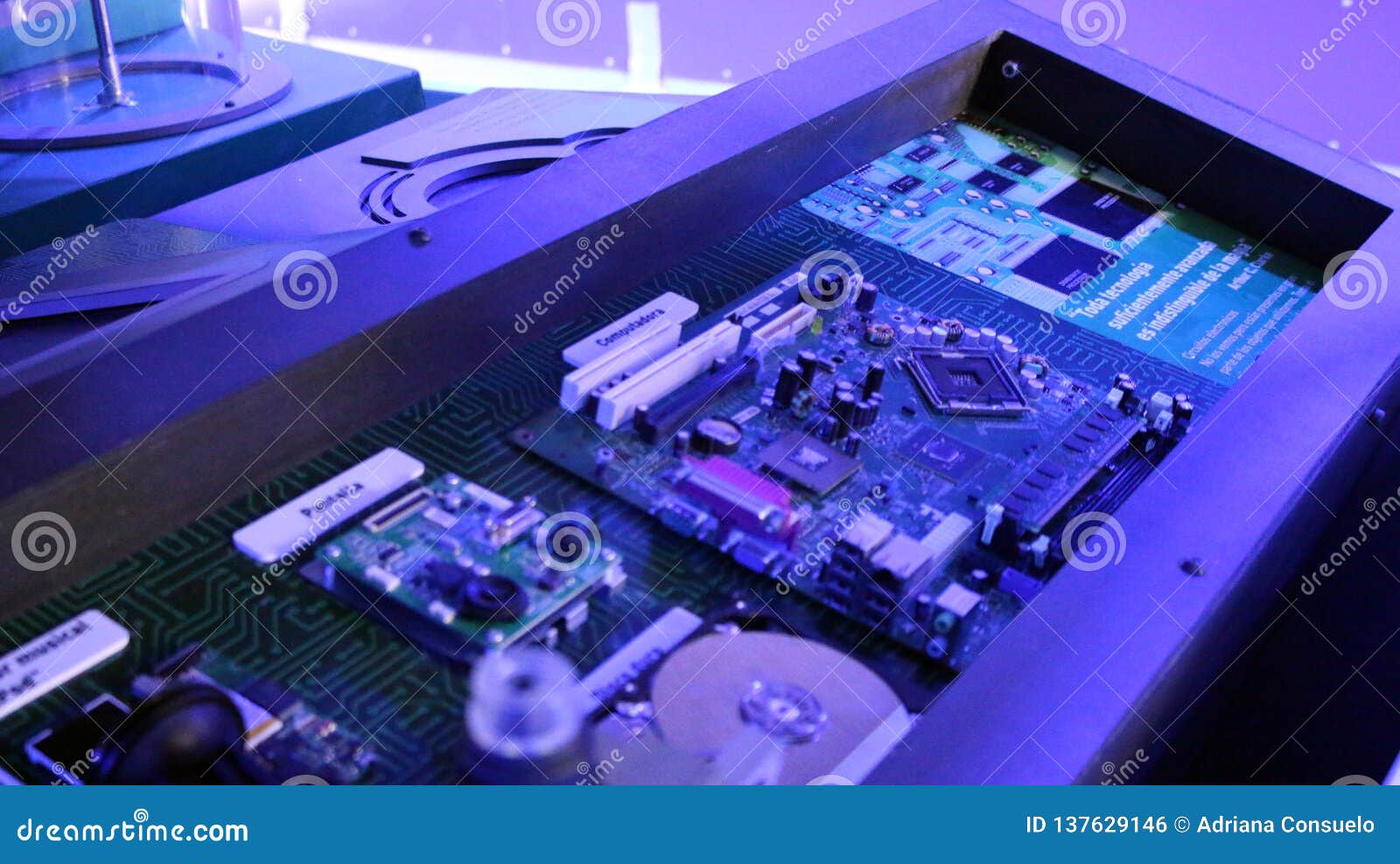 Colors of Hardware stock photo. Image of purple, circuit - 137629146