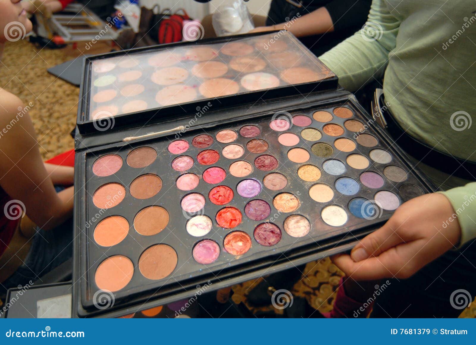 Colors for makeup stock image. Image of blocks, beauty - 7681379