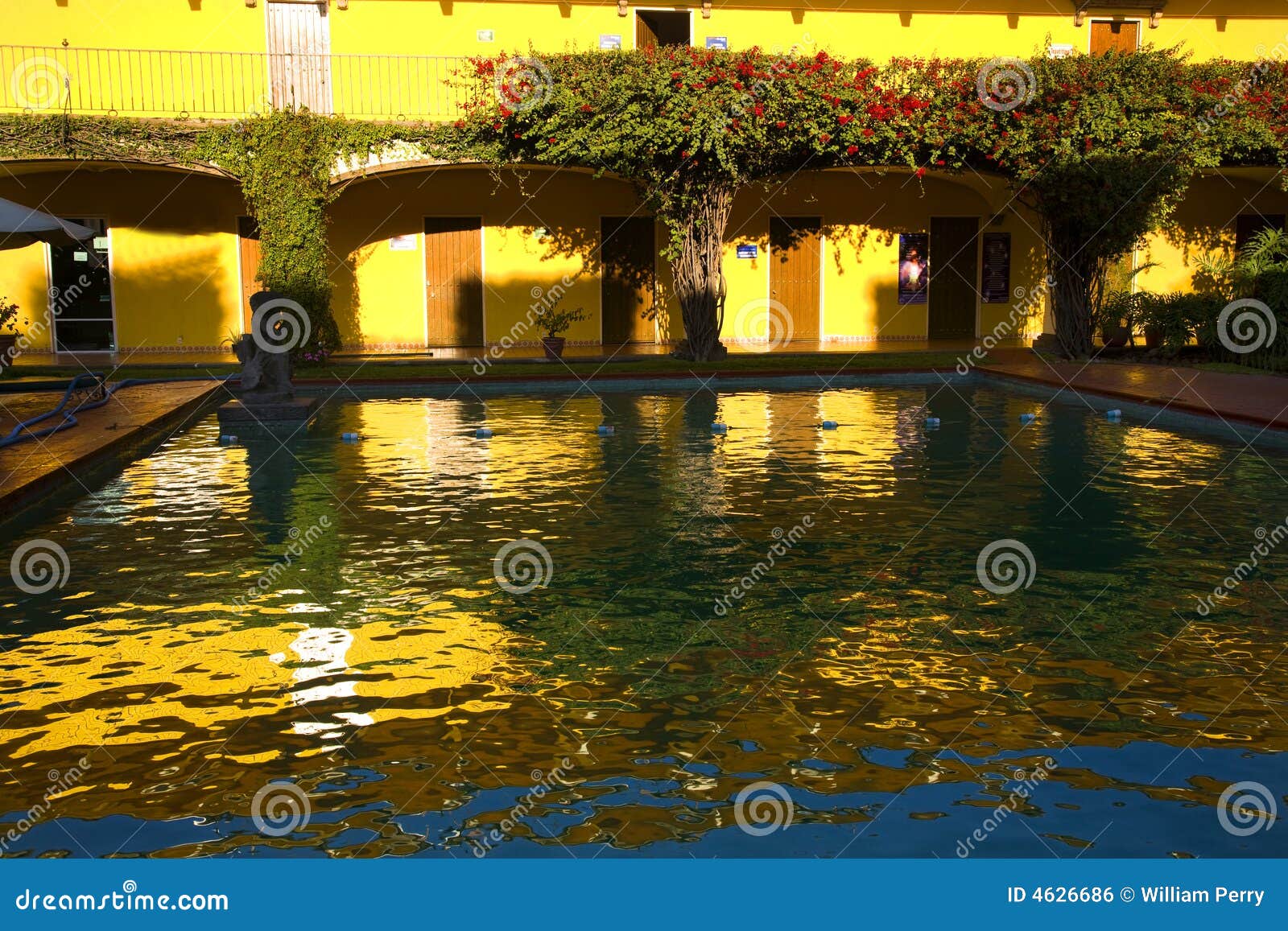 Colors of Mexico Reflections Yellows Blues Reds Stock Photo - Image of ...