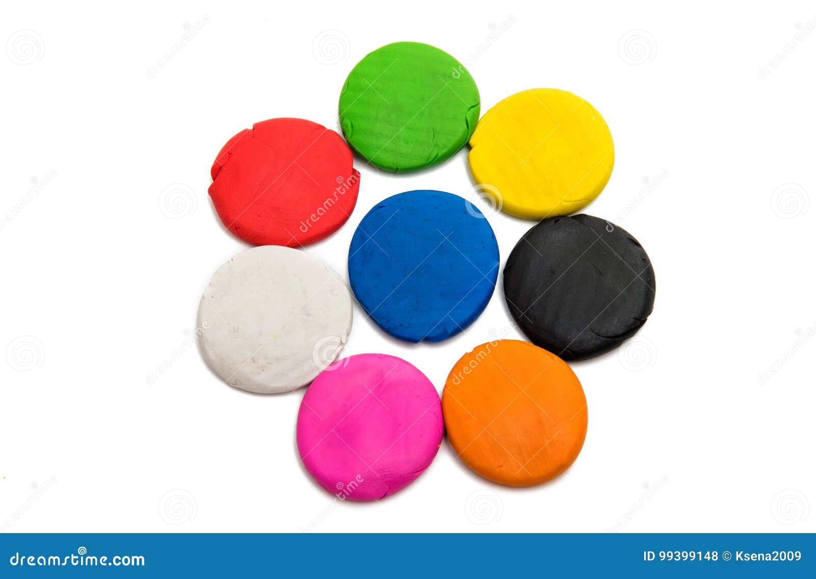 Colors of Modeling Clay Isolated Stock Photo - Image of color, game ...