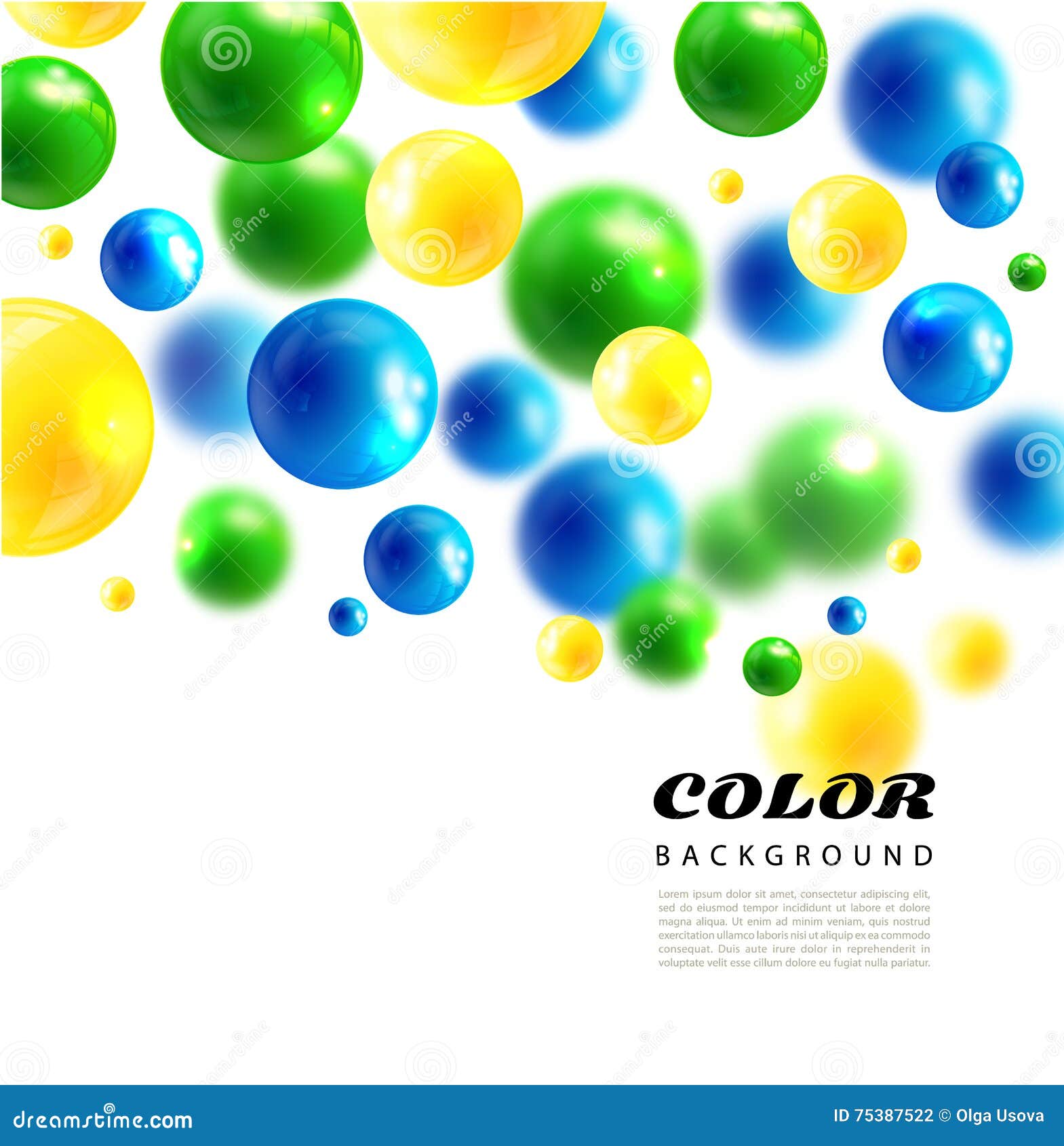 Colors Molecules, Vector Background. Stock Illustration - Illustration ...