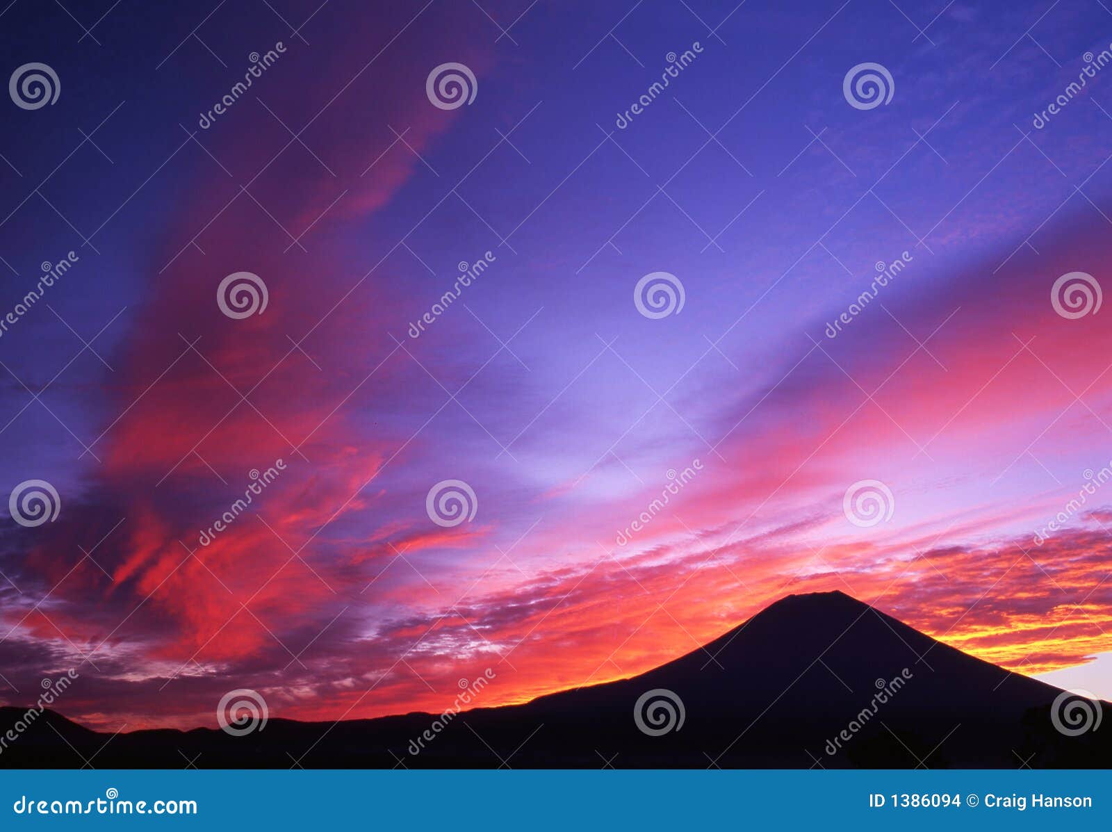 Colors of the Morning Sky II Stock Photo - Image of east, fuji: 1386094