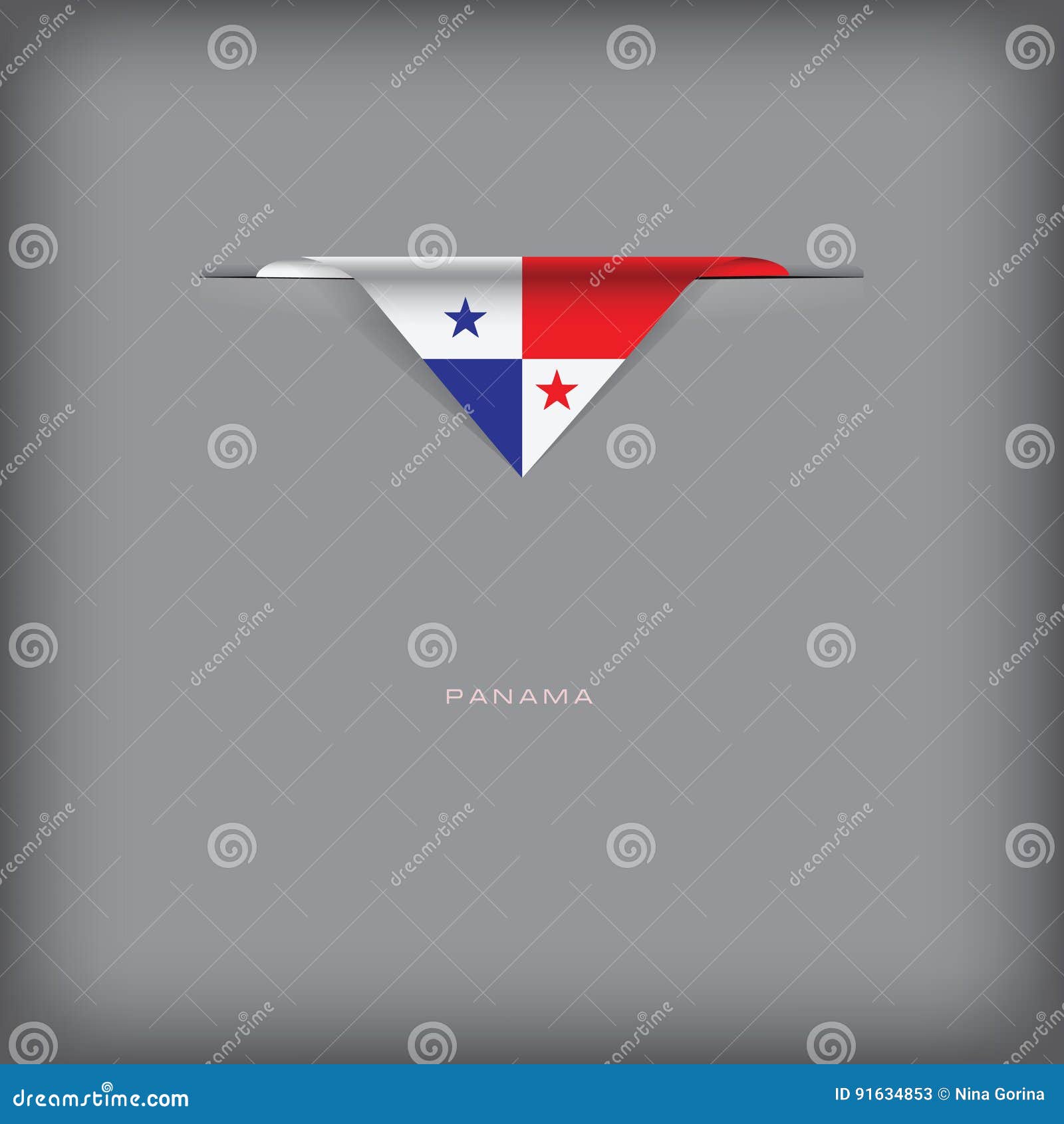 Colors of the National Flag Panama Stock Vector - Illustration of ...
