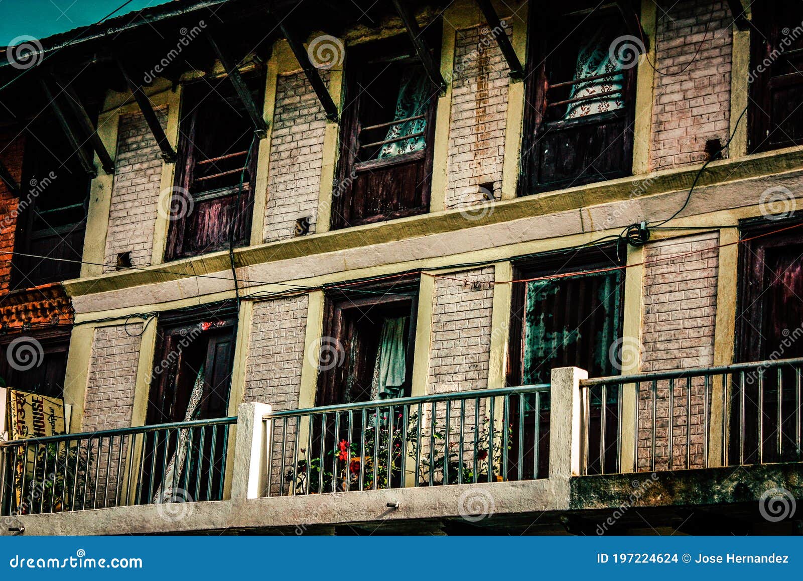 Colors of Nepal stock photo. Image of asia, houses, heritage - 197224624