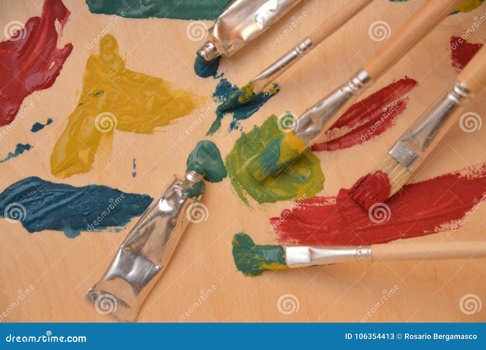 Colors Paint Art School Design Stock Image - Image of paint, colors ...