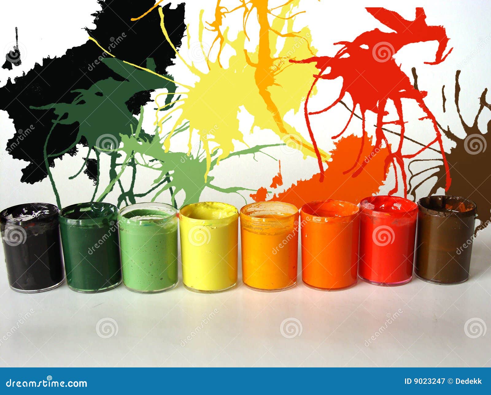 Colors of paints stock image. Image of colors, artistic - 9023247