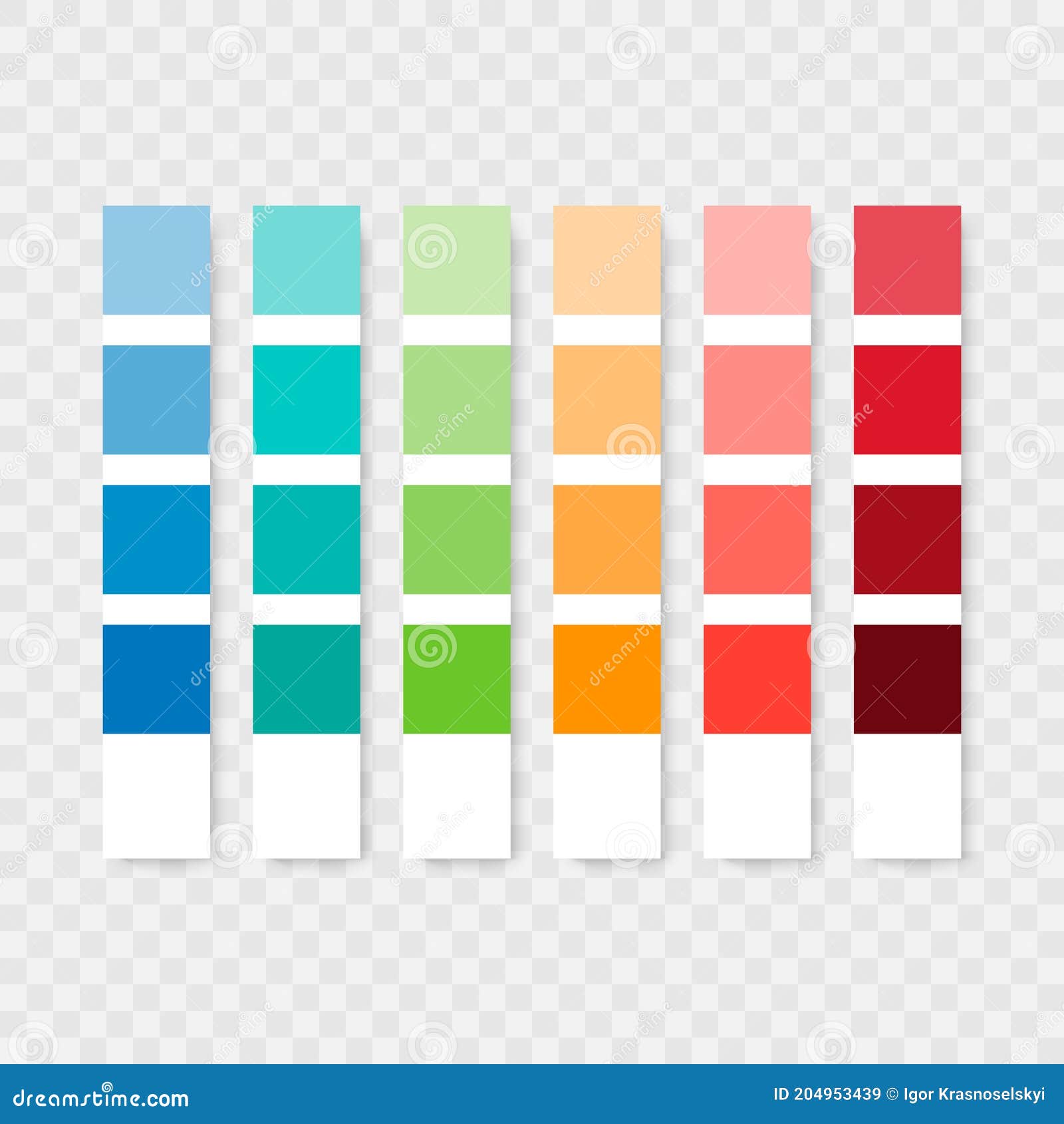 Color Harmony / Color Wheel With Shade Of Colors Cartoon Vector ...