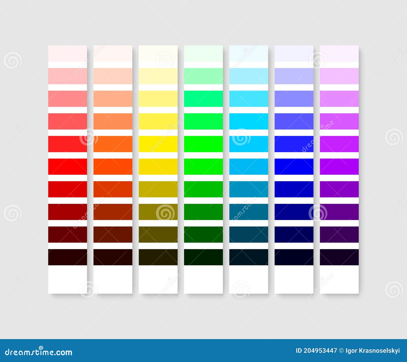 Colors Palette. Colored Palette Guide. Trend Color. Color Harmony Stock ...