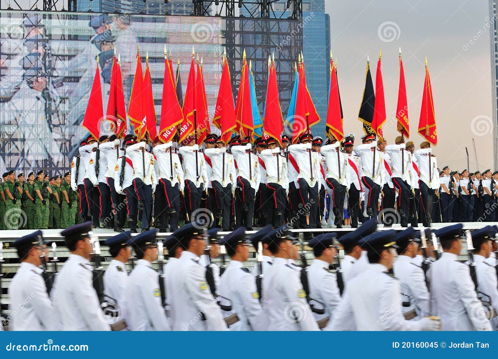 Colors Party Marching at NDP 2011 Editorial Image - Image of celebrate ...