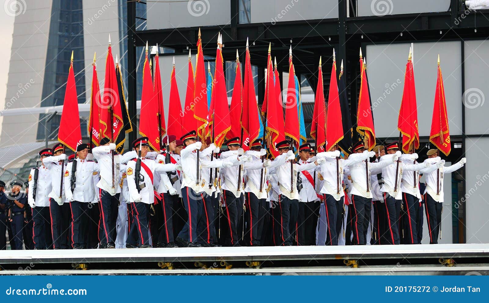 Colors Party Marching at NDP 2011 Editorial Photography - Image of flag ...