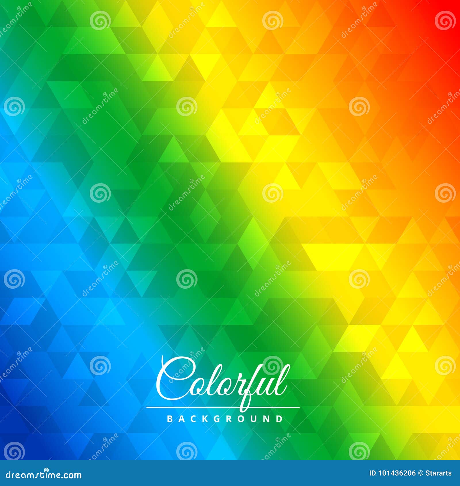 Colors Pattern Spectrum Poster Vector Design Illustration Stock Vector ...
