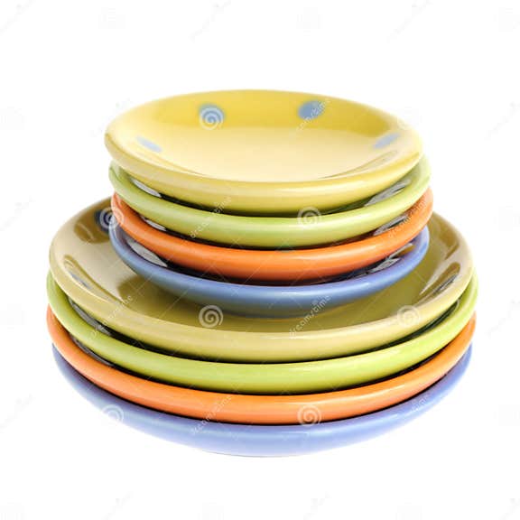 Colors plates stock photo. Image of drinks, china, descriptive - 8201546