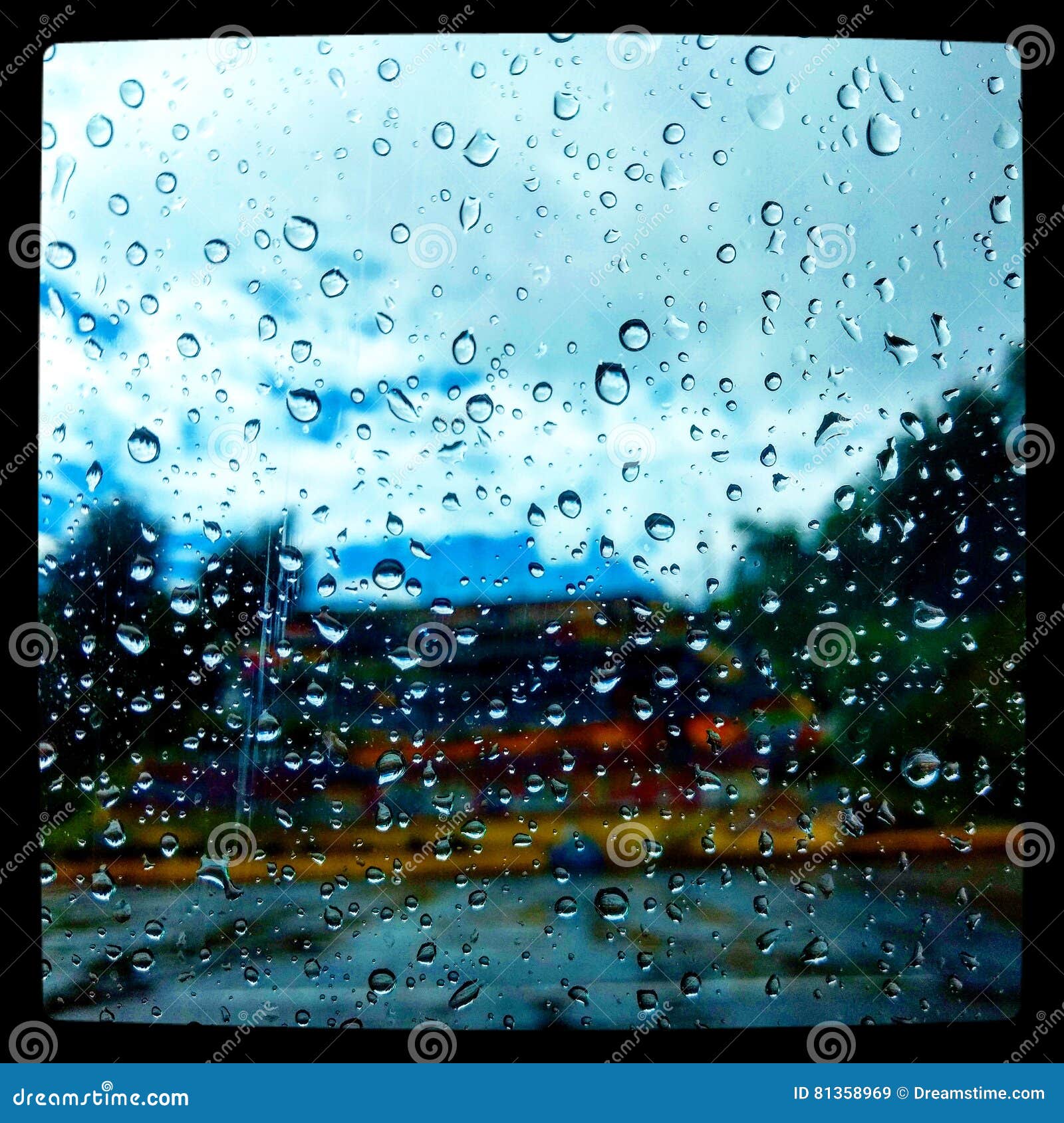 Colors rain stock image. Image of rain, summer, colors - 81358969